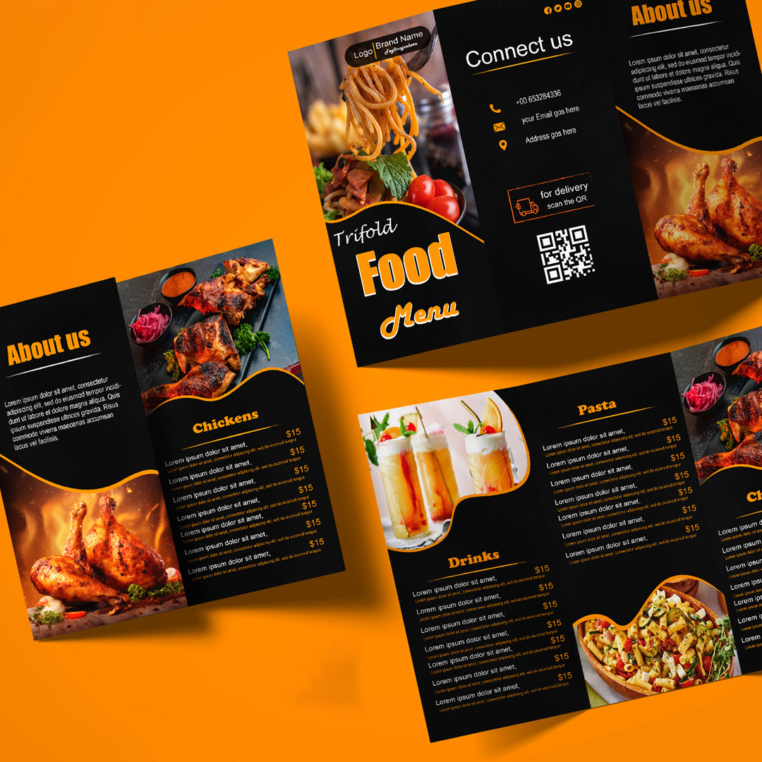 Carta Restaurante Tríptico 🥇La Imprenta de Internet